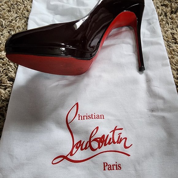 Christian Louboutin | Shoes | Christian Louboutinladypeep Patent Leather Pumps 385 | Poshmark